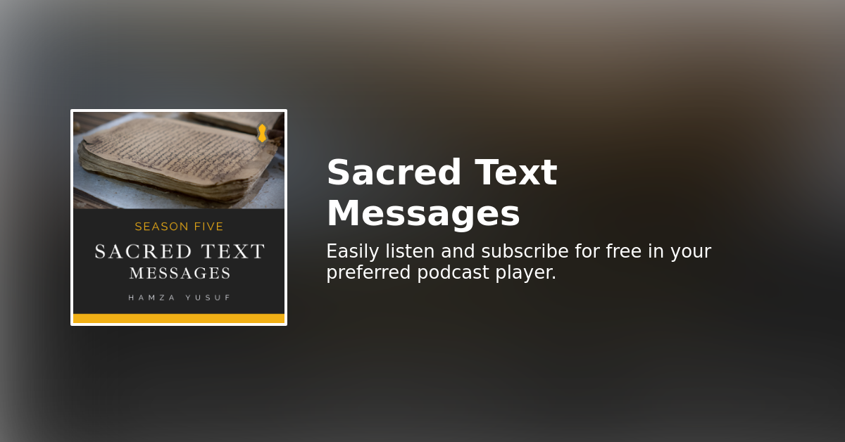 Sacred Text Messages Podcast