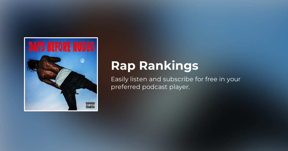 Rap Rankings: Mixtape Reviews E31 - Travis Scott, Days Before Rodeo ...