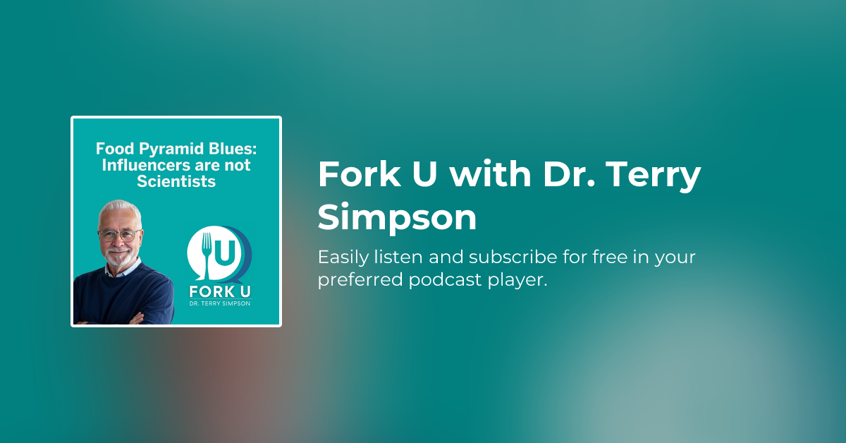 Food Pyramid Blues: Influencers are not Scientists - Fork U with Dr ...