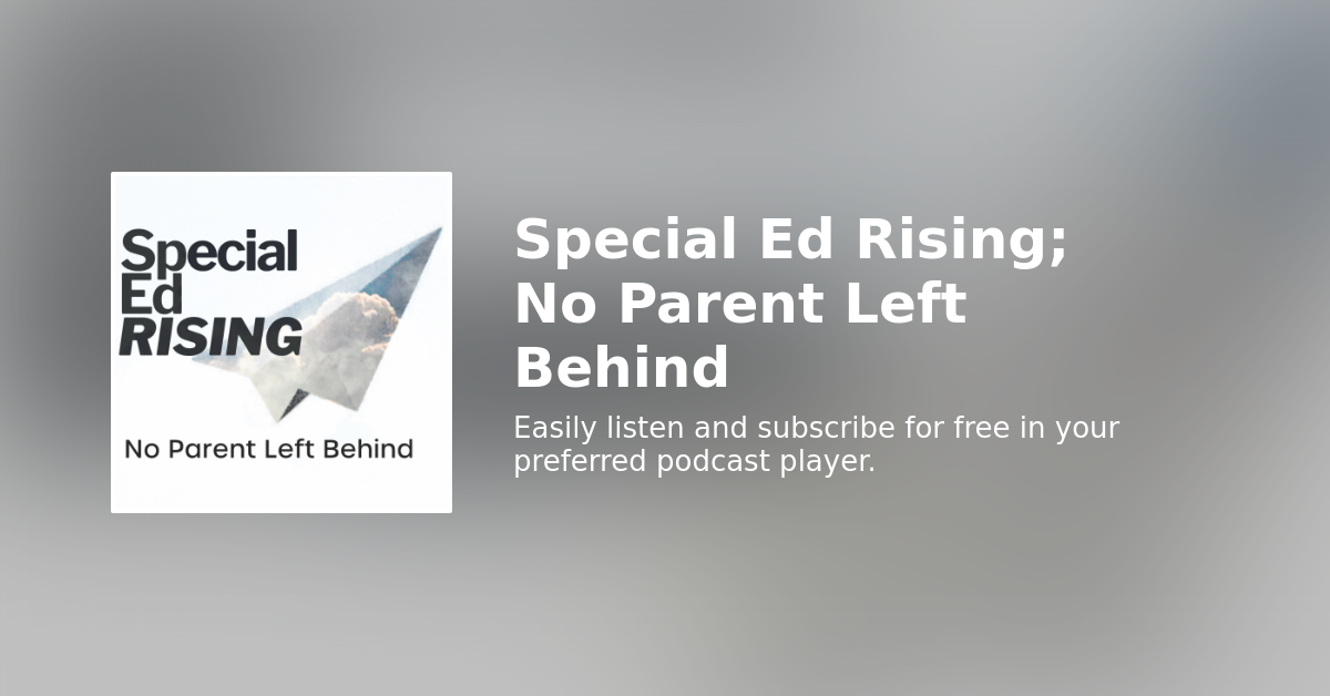 Behavior Contracts - Special Ed Rising; No Parent Left Behind