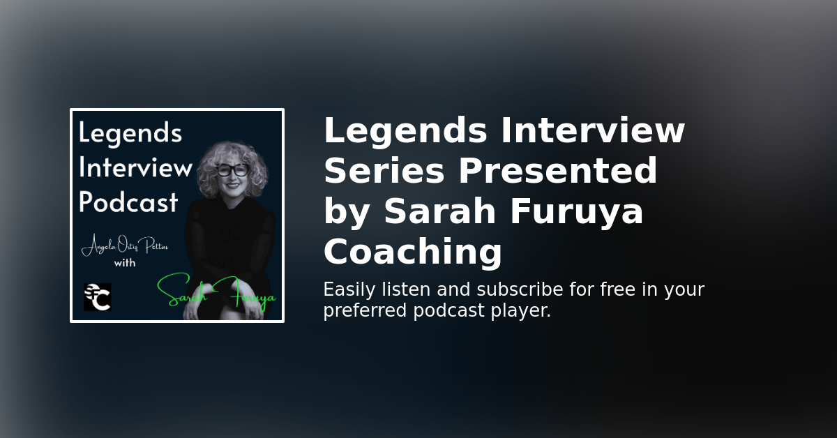 Part 2 Sarah Furuya: The Legend of Herself - Legends Interview Series ...