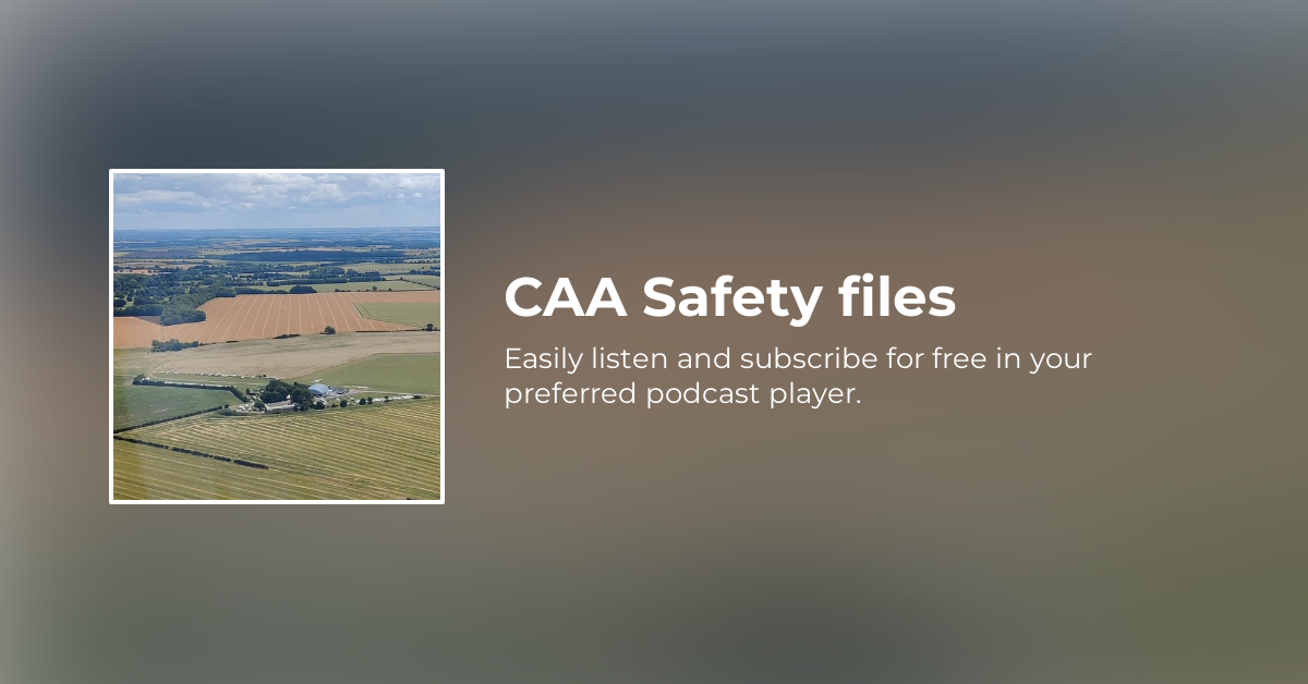 Powered flights over gliding sites - CAA Safety files