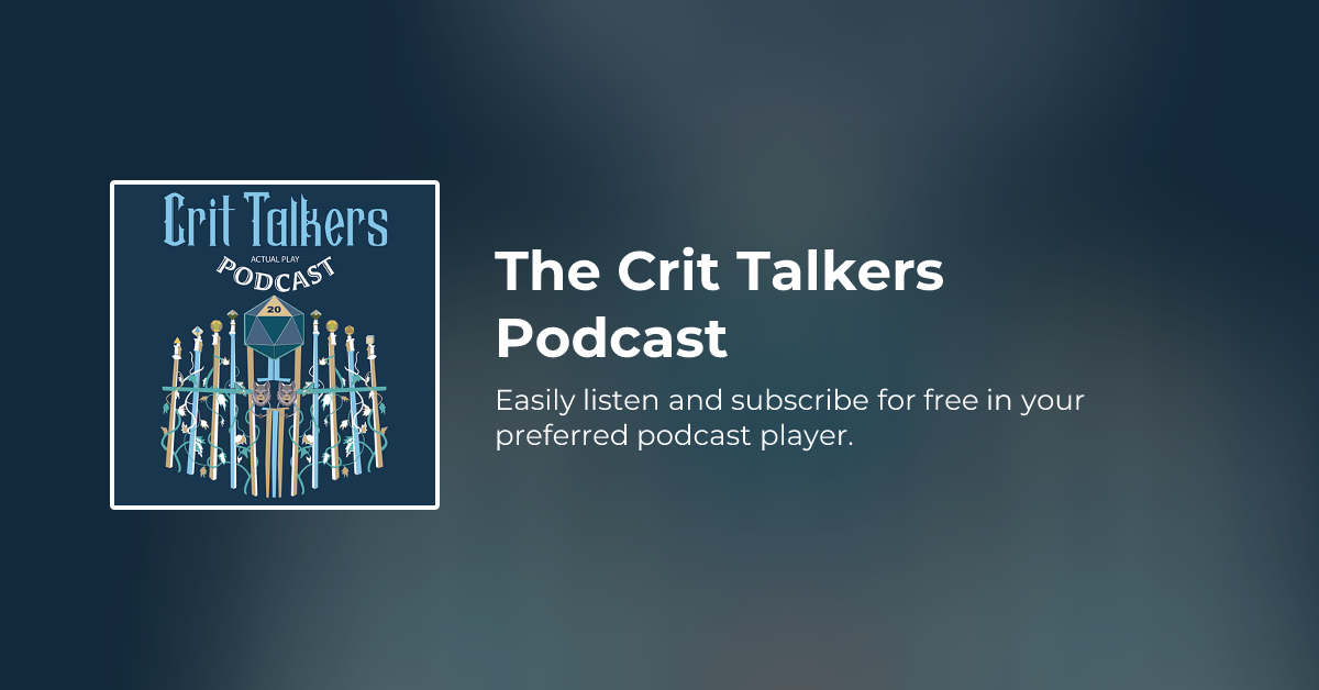 Easily listen to The Crit Talkers Podcast in your podcast app of choice
