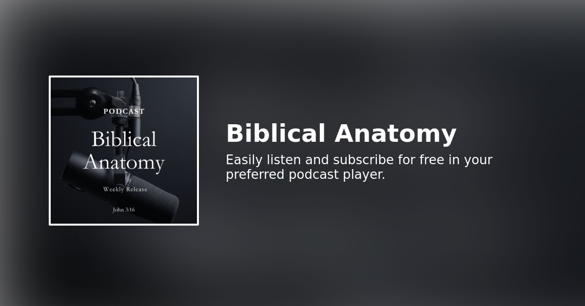 Support Biblical Anatomy