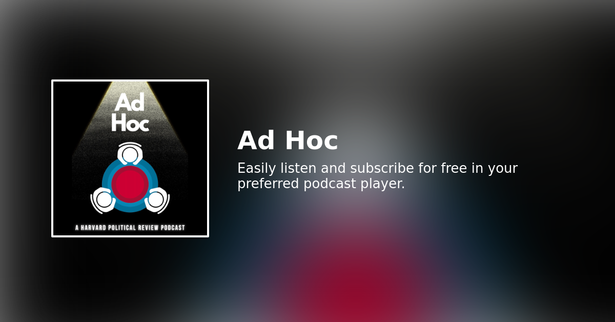 Easily listen to Ad Hoc in your podcast app of choice