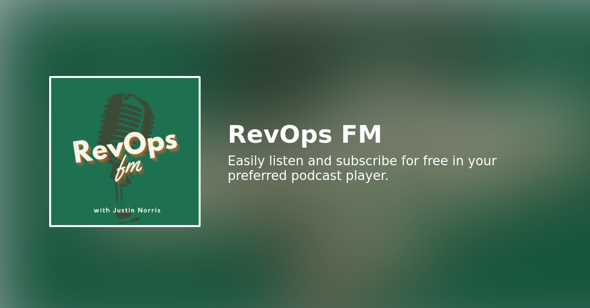 Easily listen to RevOps FM in your podcast app of choice