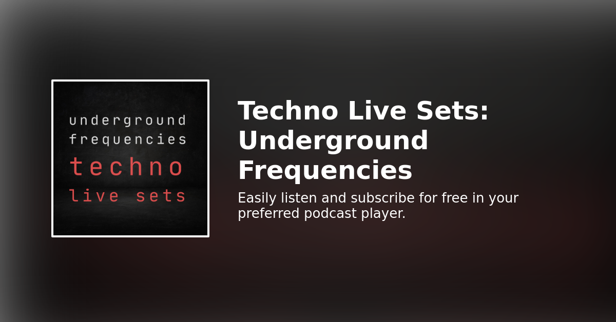 Charles Mooyaart at Redesign Melodic | 29 March 2024 - Techno Live Sets: Underground Frequencies