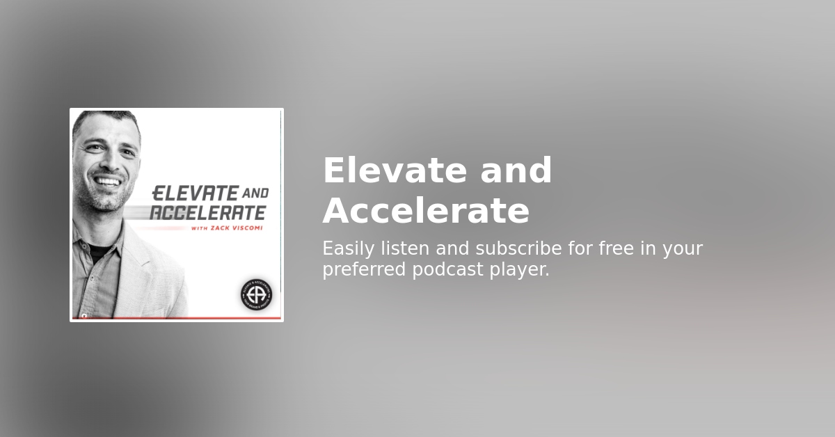 Easily listen to Elevate and Accelerate in your podcast app of choice